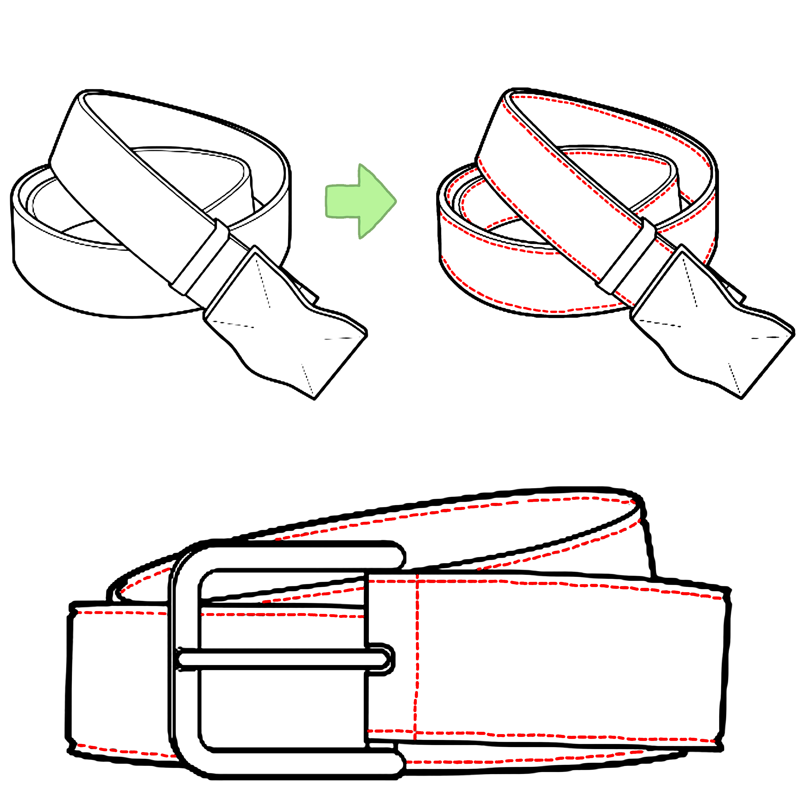 Full Belt Stitching – JT Leather Crafter